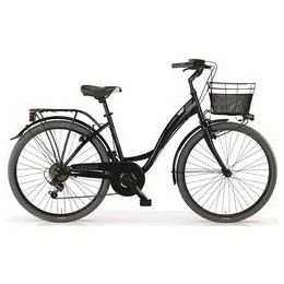 Cityrad MBM "City Agora" Fahrräder Gr. 43cm, 26 Zoll (66,04cm), schwarz für Damen und Herren, Kettenschaltung