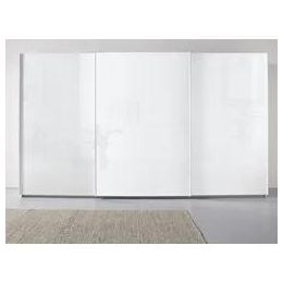 Schwebetürenschrank Rauch "Kleiderschrank Schrank Garderobe TOPSELLER OTELI inkl. Inneneinteilung" Schränke Gr. B/H/T: 360 cm x 210 cm x 62 cm, weiß (weiß, hochglanz weiß) mit 3 Innenschubladen sowie zusätzlichen Einlegeböden MADE IN GERMANY