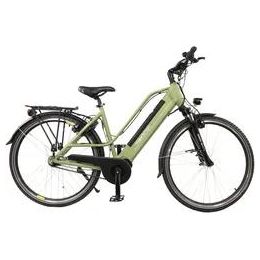 E-Bike MAXTRON "MT 12X" E-Bikes Gr. 50cm, 28 Zoll (71,12cm), grün (reseda-grün) Pedelec, Elektrofahrrad für Damen u. Herren