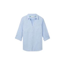 Tom Tailor Women + Bluse Damen Gr&ouml;&szlig;e 6XL hellblau