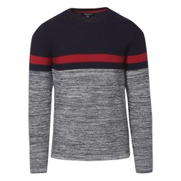 Koroshi Pullover 'Punto' Herren Gr&ouml;&szlig;e M navy / grau / rot