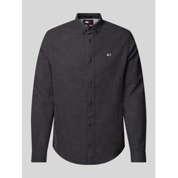 Tommy Jeans Regular Fit Flanellhemd mit Button-Down-Kragen