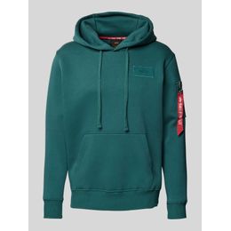 Alpha Industries Hoodie mit Label-Patch