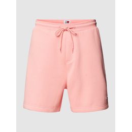 Tommy Jeans Regular Fit Sweatshorts mit Logo-Stitching Modell 'BEACH'