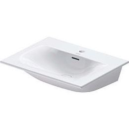 Duravit Viu Möbel-Waschtisch 2344630000 63x49cm, weiß, mit 1 Hahnloch, mit Überlauf, mit Hahnlochbank