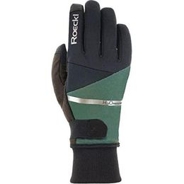 Roeckl Vuno Handschuhe lang black/laurel leaf 10