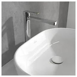 Villeroy & Boch Villeroy und Boch Architectura Waschtischarmatur TVW10300500061 erhöht, mit Push-Open-Ablaufgarnitur, chrom