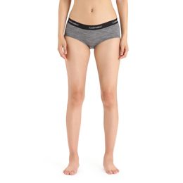 Icebreaker Merino Sprite Hot Pants - Frau - Gritstone Heather/black - Größe XS