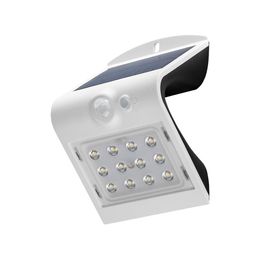 goobay Solar LED-Wandleuchte mit Bewegungsmelder, 1,5 W, wei&szlig;