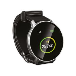 Umbro Fitness-Tracker, schwarz, Herzfrequenz, Kalorienz&auml;hler, IP67