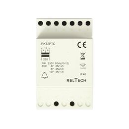 RELTECH Klingeltransformator RKT2PTC mit PTC 2A