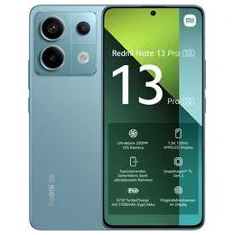 Xiaomi Smartphone "Redmi Note 13 Pro 5G 8+256GB" Mobiltelefone Gr. 256 GB, blau (ocean teal)