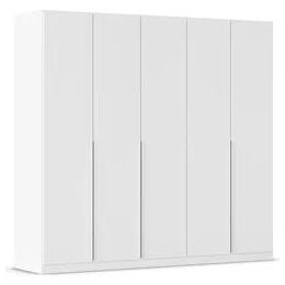 Drehtürenschrank Rauch "Kleiderschrank Schrank Garderobe AGORDO mit Dekor- oder Hochglanzfront" Schränke Gr. B/H/T: 226cm x 210cm x 54cm, 5 St., weiß (alpinweiß) durchdachte Innenausstattung, in 6 Breiten und 2 Höhen MADE IN GERMANY