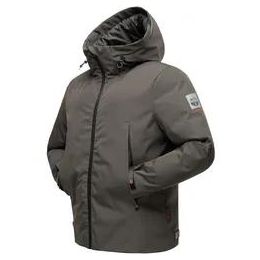 Outdoorjacke STONE HARBOUR "Moagaa" Gr. XXL (56), grau (anthrazit) Herren Jacken Sportliche, wasserdichte Winterjacke mit Kapuze