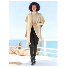 Cape Heine Gr. 44/46, beige (beige-meliert) Damen Jacken