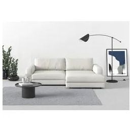 Ecksofa Trendmanufaktur "Bourbon" Sofas Gr. B/H/T: 250cm x 84cm x 176cm, Struktur weich, mega-Recamiere rechts, silberfarben (silber lining) mit extra hohem Sitzkomfort, auch in Cord erhältlich