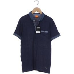 BOSS Orange Herren Poloshirt, marineblau, Gr. 46