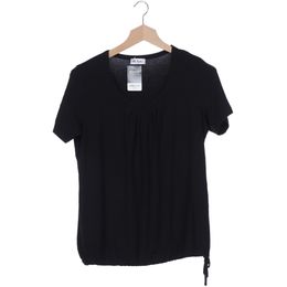 Ulla Popken Damen T-Shirt, schwarz, Gr. 46