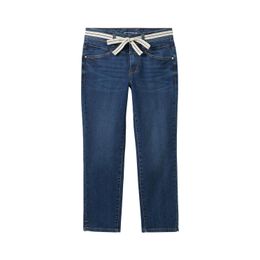 Tom Tailor Damen Alexa Cropped Jeans, blau, Uni, Gr. 28/26