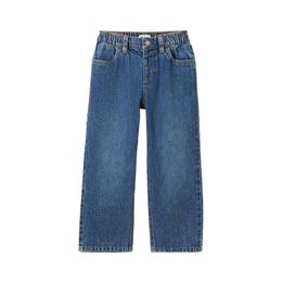 Tom Tailor Jungen Baggy Jeans mit recycelter Baumwolle, blau, Uni, Gr. 110