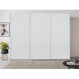 Schwebetürenschrank Rauch "Kleiderschrank Schrank Garderobe TOPSELLER OTELI inkl. Inneneinteilung" Schränke Gr. B/H/T: 271 cm x 210 cm x 62 cm, weiß mit 3 Innenschubladen sowie zusätzlichen Einlegeböden MADE IN GERMANY