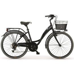 Cityrad MBM "City Agora" Fahrräder Gr. 43 cm, 26 Zoll (66,04 cm), schwarz für Damen und Herren, Kettenschaltung