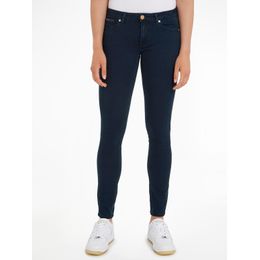 Skinny-fit-Jeans Tommy Jeans Gr. 25, Länge 32, blau (avenue dark blue) Damen Jeans mit Stretch, für perfektes Shaping