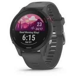 Smartwatch Garmin "Forerunner 255 Basic" Smartwatches grau (dunkelgrau)