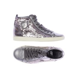 Paul Green Damen Sneakers, silber, Gr. 3