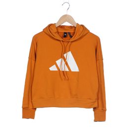 Adidas Damen Kapuzenpullover, orange, Gr. 34