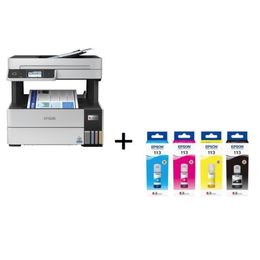 inkl. zusätzlichem Epson Tintenset 113 (CMYK) Epson EcoTank ET-5170 A4-Tintentank-Multifunktionsdrucker