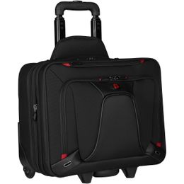 Business-Trolley Wenger "Transfer" Gr. B/H/T: 43 cm x 37 cm x 23 cm 20 l, schwarz Koffer mit 16-Zoll Laptopfach, 10-Zoll Tabletfach und passendem Etui