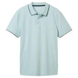 Tom Tailor Herren Basic Poloshirt, blau, Uni, Gr. XXL