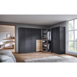 Schrank-Set Rauch "Ontario" Kastenmöbel-Sets Gr. B/H/T: 298 cm x 197 cm x 195 cm, Alle Elemente können einzeln gestellt werden, grau (graumetallic, eiche artisan)