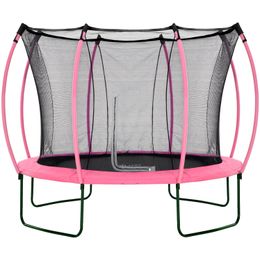 Gartentrampolin Plum "Springsafe Colours" Trampoline Gr. B: 305 cm, pink (schwarz, pink) Kinder 305 cm mit Sicherheitsnetz,