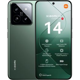 Xiaomi Smartphone "14 12+512 GB" Mobiltelefone Gr. 512 GB, grün (jadegrün)