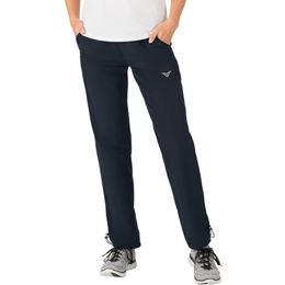 Jerseyhose TRIGEMA "TRIGEMA Freizeithose mit elastischer Kordel" Gr. M, US-Größen, blau (navy) Damen Hosen