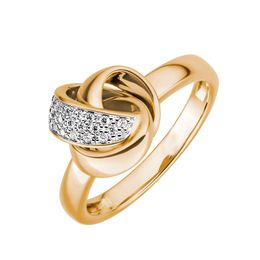 Fingerring Lady Fingerringe Gr. 16, Metall-Gold, goldfarben (gelbgold 375) Damen