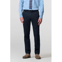 Chinos MEYER "New York" Gr. 34, Länge 30, blau (dunkelblau) Herren Hosen aus reiner Bio-Baumwolle