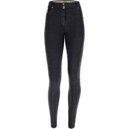 Jeggings Freddy "WRUPSNUG SUPERSKINNY" Gr. XL, N-Gr, schwarz Damen Hosen mit Lifting & Shaping Effekt