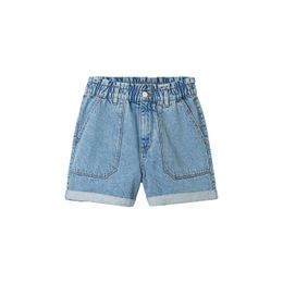 Tom Tailor Denim Damen Relaxed Jeans Shorts, blau, Uni, Gr. XS