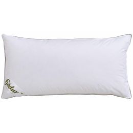 fjödur 3-Kammer-Kopfkissen FJÖDUR "Felix, Kissen, Kopfkissen, allergiker geeignet (Hausstauballergiker)", weiß, B:40cm L:80cm, Bezug: 100% Baumwolle. Füllung Außenkammer: 90% Daunen, 10% Federn. Füllung Innenkammer: 100% Federn, Kopfkissen, 3-Kammer-Kopfkissen, Daunenkissen in 40x80 oder 80x80 cm erhältlich