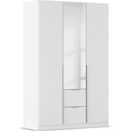 Drehtürenschrank Rauch "Kleiderschrank Schrank Garderobe AGORDO mit Dekor- oder Hochglanzfront" Schränke Gr. B/H/T: 136 cm x 210 cm x 54 cm, 3 St., weiß (alpinweiß) mit Außenschubkästen, in 6 Breiten und 2 Höhen MADE IN GERMANY