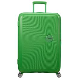 Hartschalen-Trolley American Tourister "SOUNDBOX 77" Gr. B/H/T: 51,5 cm x 77 cm x 29,5 cm 97 l, grün (grass green) Koffer Reisegepäck groß Reisekoffer TSA-Zahlenschloss