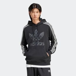 Kapuzensweatshirt adidas originals "MONO HOODIE" Gr. S, schwarz Herren Sweatshirts