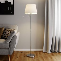 LINDBY Benjiro - Stoff-Stehlampe mit LED-Leselicht