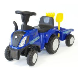 Rutschauto Traktor New Holland mit Anhänger, blau