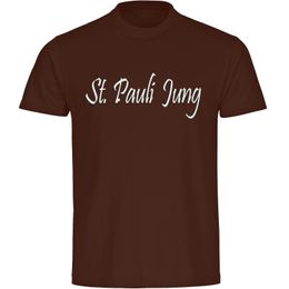 multifanshop Herren T-Shirt - St. Pauli - St. Pauli Jung - Druck weiß - Männer