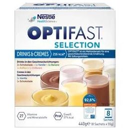 OPTIFAST Selection Drinks & Cremes 8X55 g