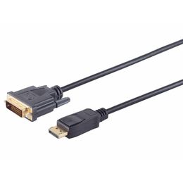 S-IMPULS DisplayPort 1.2 Adapterkabel DVI-D 1080p 3m